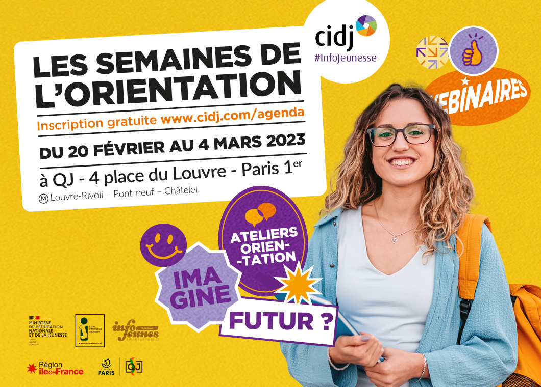 Semaines de l'orientation du CIDJ Paris | Agenda | Réussir sa vie : des ...